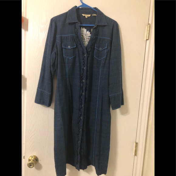 Stetson | Dresses | Stetson Denim Embroidered Dress | Poshmark